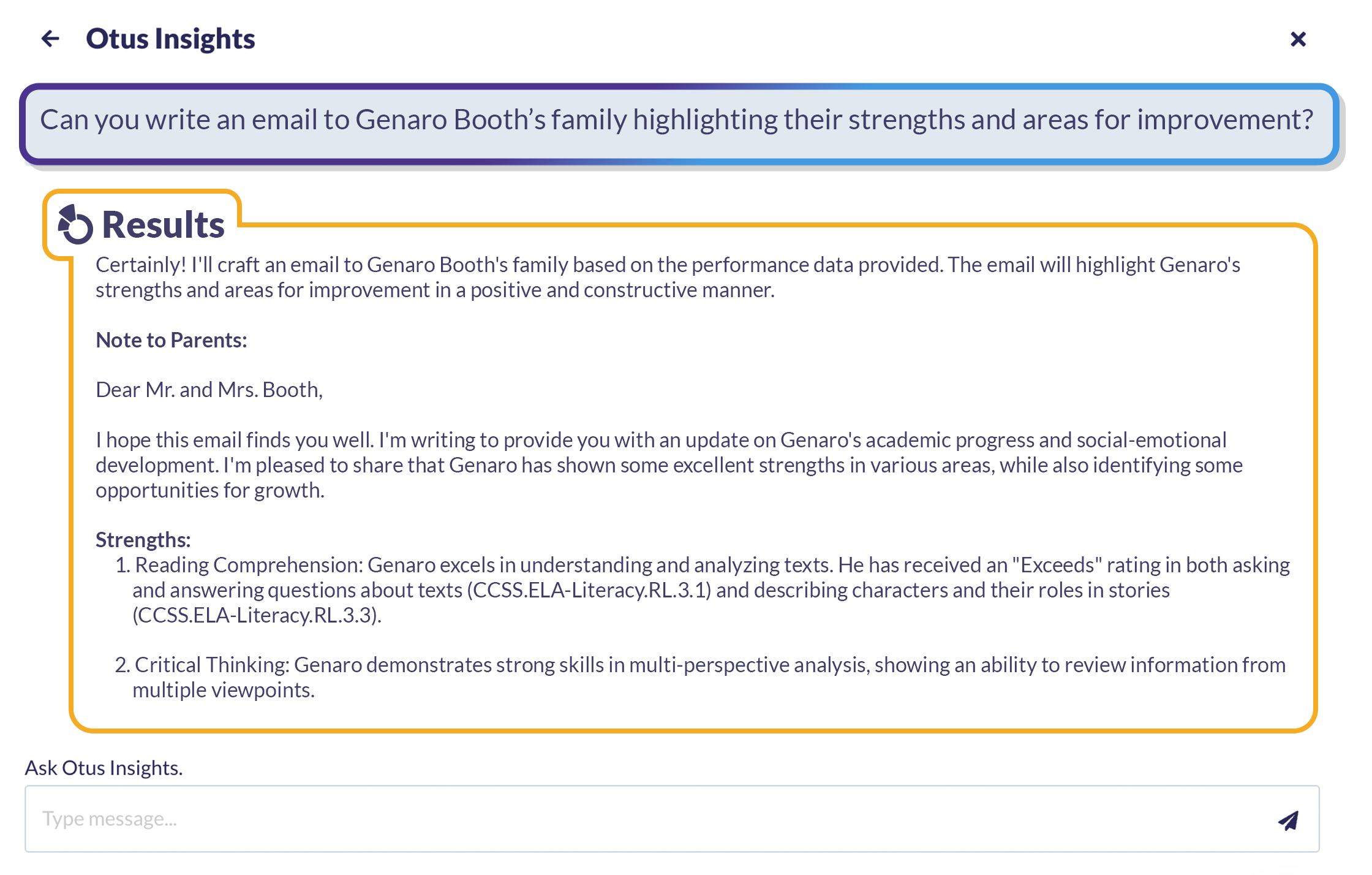 AI Otus Insights | Otus